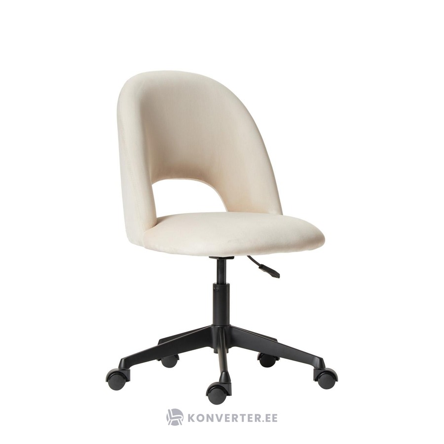 White velvet office chair (rachel) intact - Konverter Sisustuskeskus