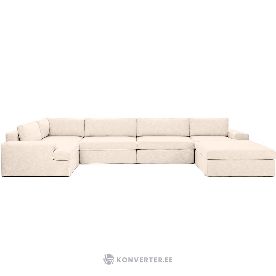 Large beige corner sofa (Russell) intact - Konverter Sisustuskeskus